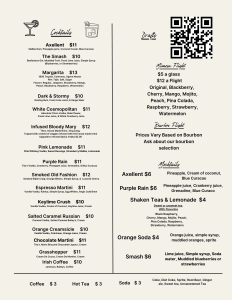 Menu | The Angry Goat